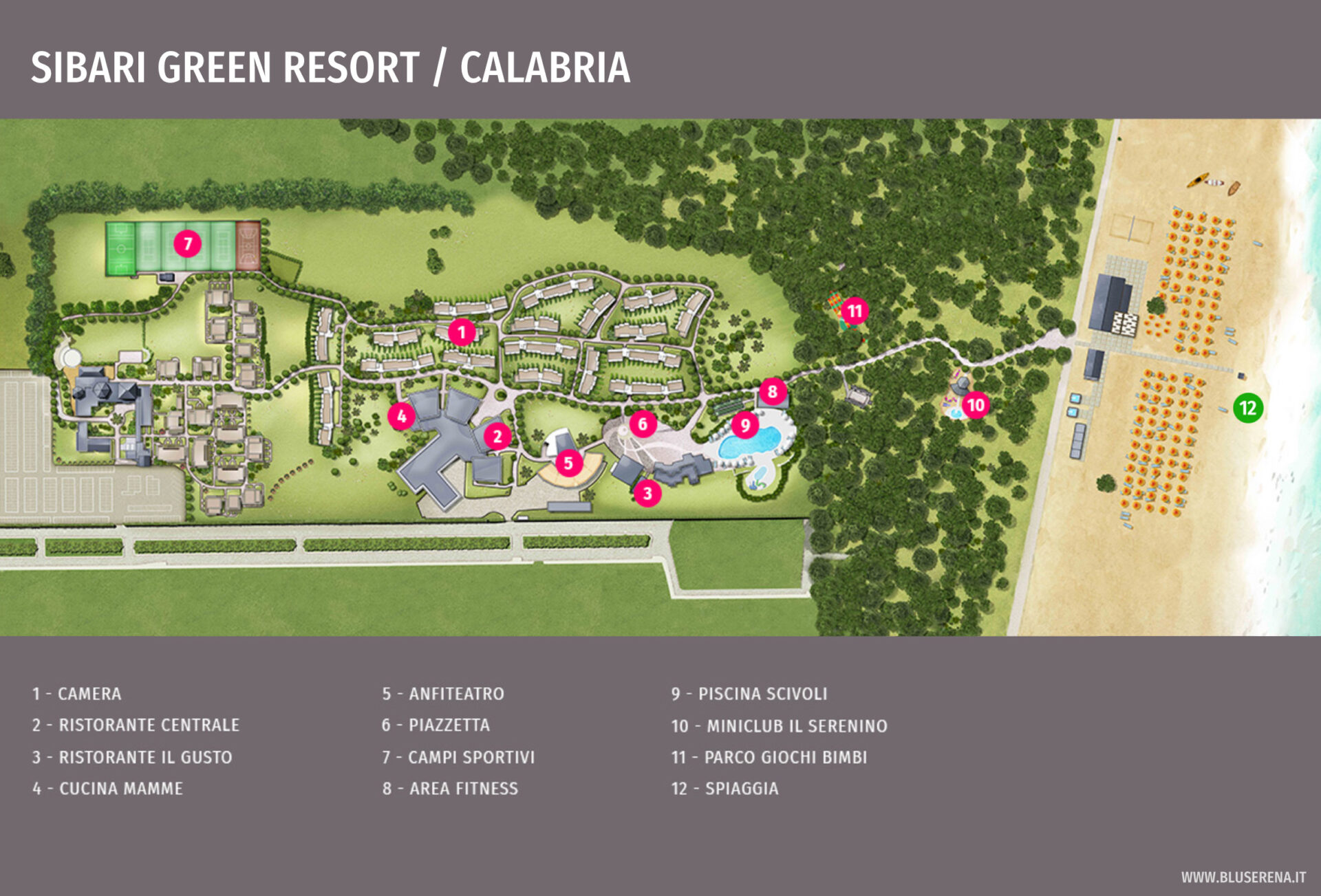 Sibari Green Resort, villaggio tusristico sul mare in Calabria | Bluserena